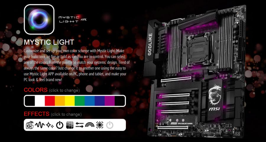 تلفیقی از LED و سخت افزار با فناوری MSI Mystic Light Sync - سخت افزار مگ