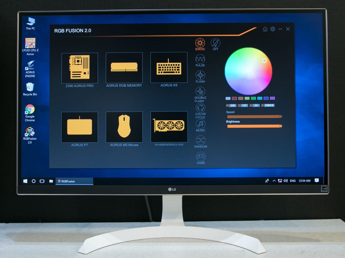 نورپردازی RGB کامپیوتر های گیمینگ گیگابایت به همراه ویدیو از GIGABYTE ...