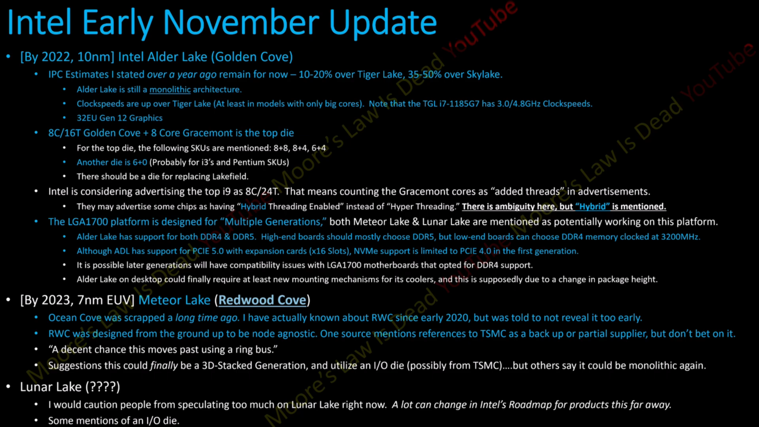 جدیدترین جزئیات از Alder Lake و Meteor Lake - سخت افزار مگ