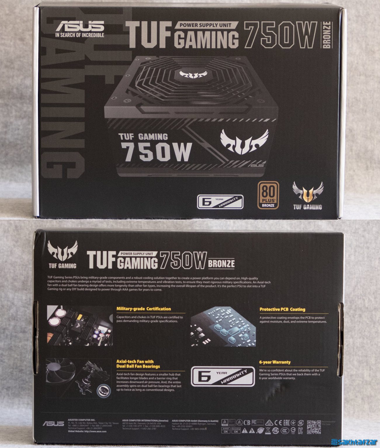 بررسی پاور 750 وات ایسوس ASUS TUF GAMING 750B - سخت افزار مگ