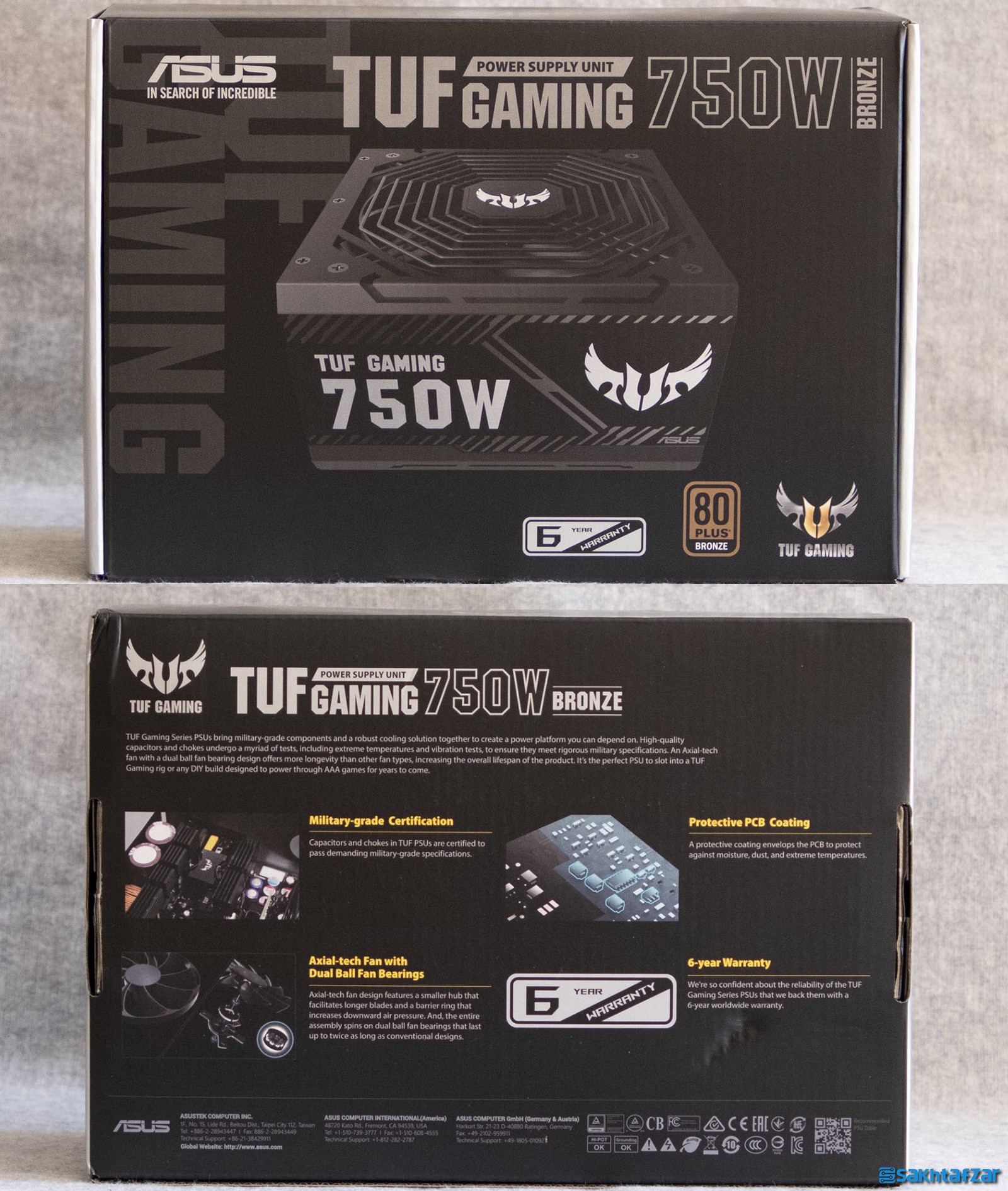 بررسی پاور 750 وات ایسوس ASUS TUF GAMING 750B - سخت افزار مگ