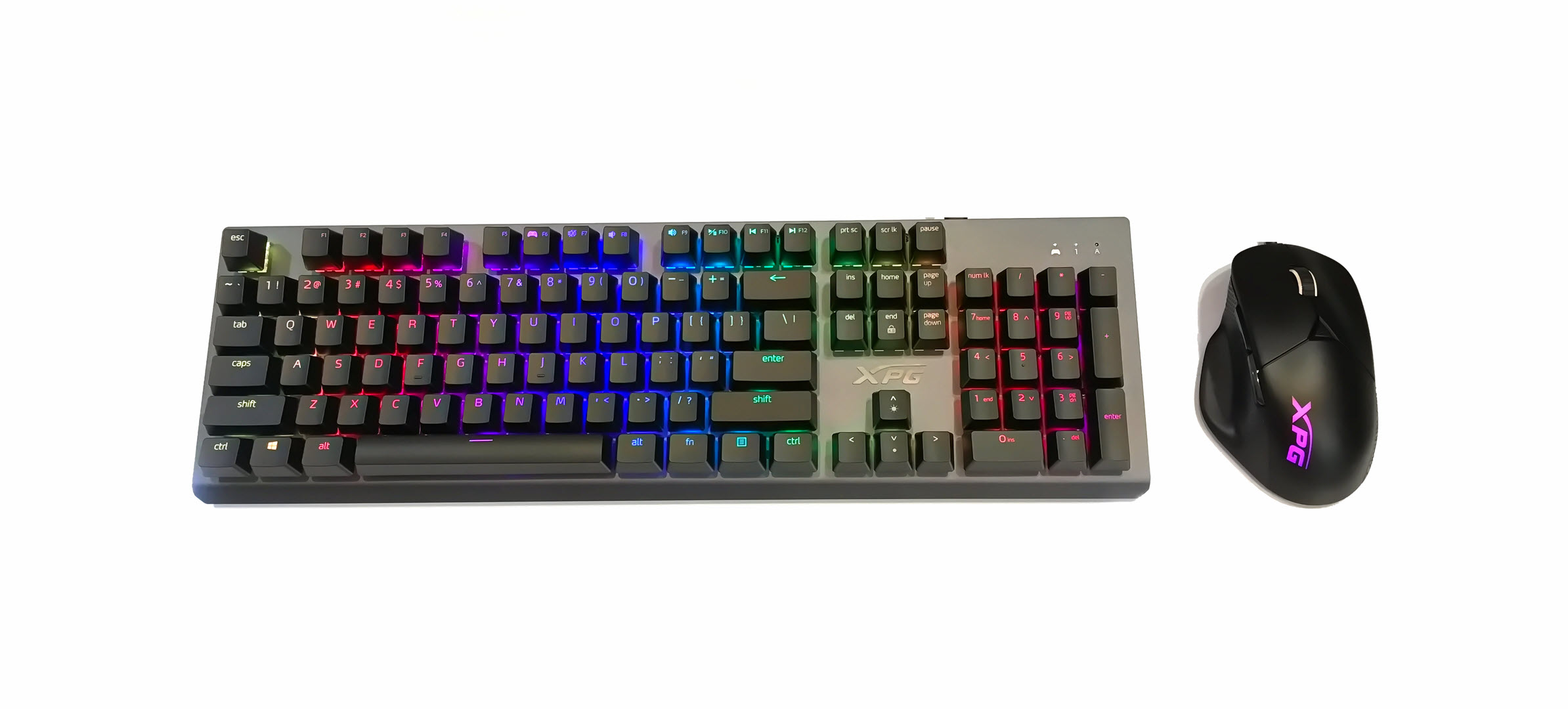 بررسی ماوس گیمینگ XPG ALPHA و کیبورد مکانیکال XPG MAGE ای دیتا - سخت ...