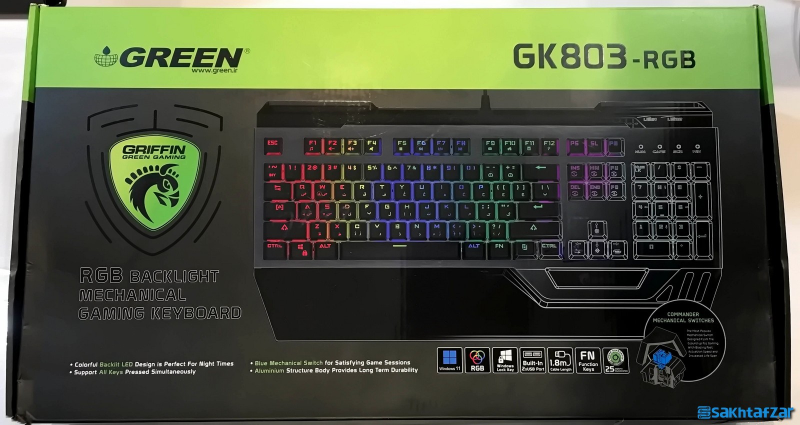 بررسی ‌کیبورد مکانیکی گیمینگ گرین GREEN GK803-RGB - سخت افزار مگ