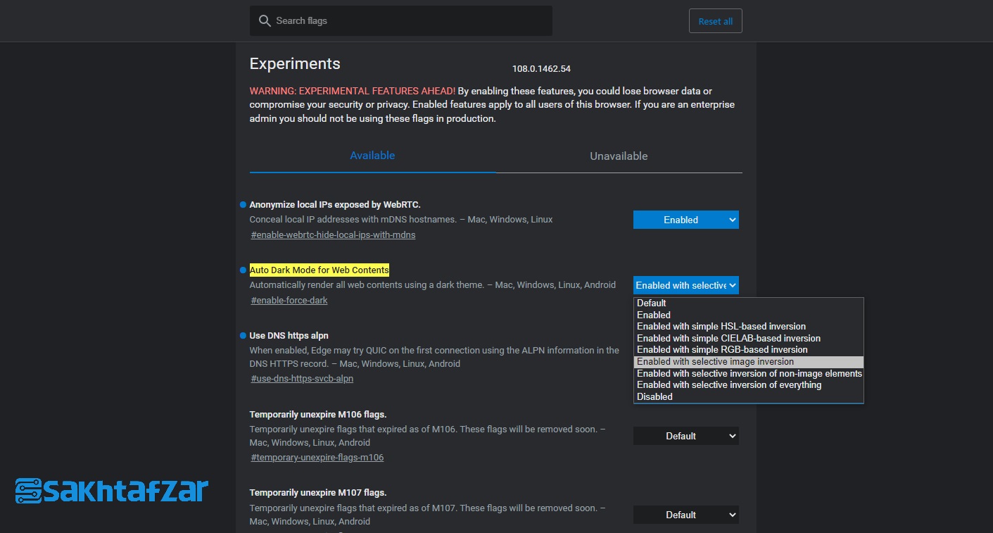 آموزش دارک تم کردن تمام صفحات وب با استفاده از خود مرورگر های کرومیوم ...