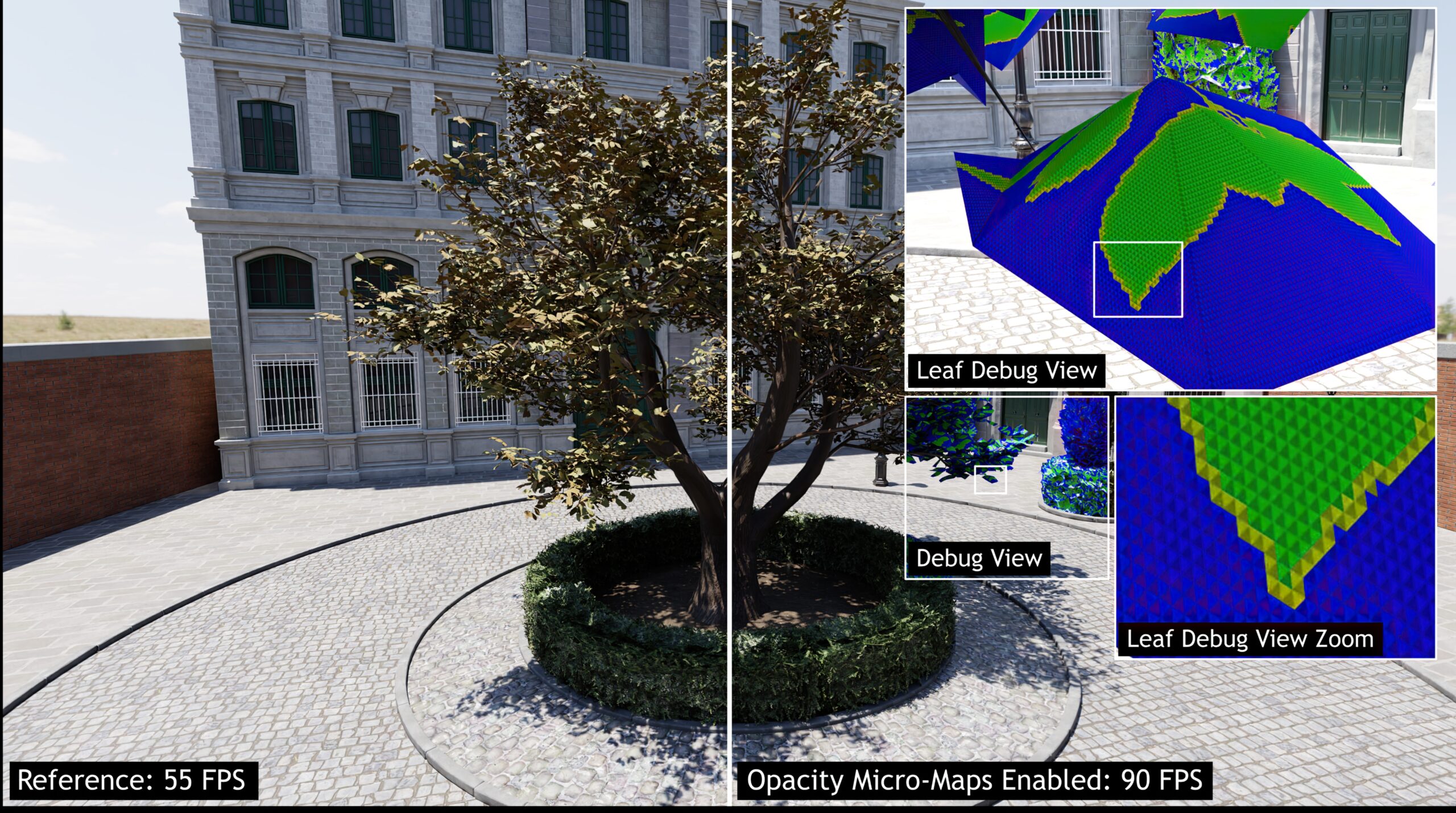 انویدیا تاثیر ویژگی Opacity Micro Maps بر افزایش عملکرد رهگیری پرتو را ...