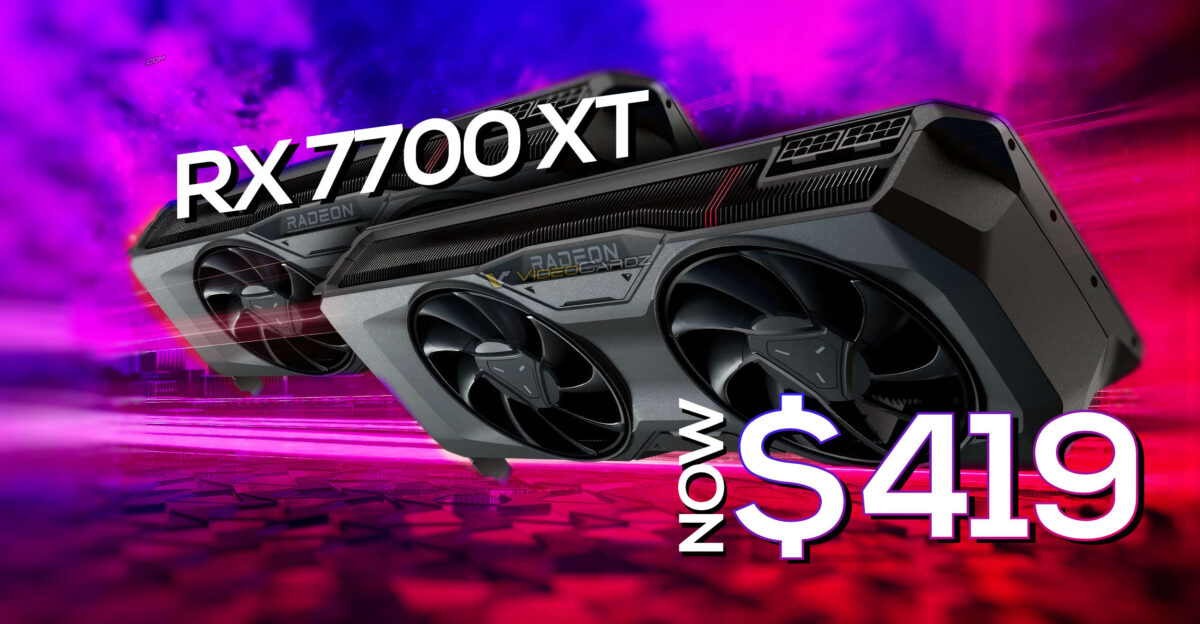 شرکت AMD رسما قیمت RX 7700 XT را به 419 دلار کاهش داد - سخت افزار مگ