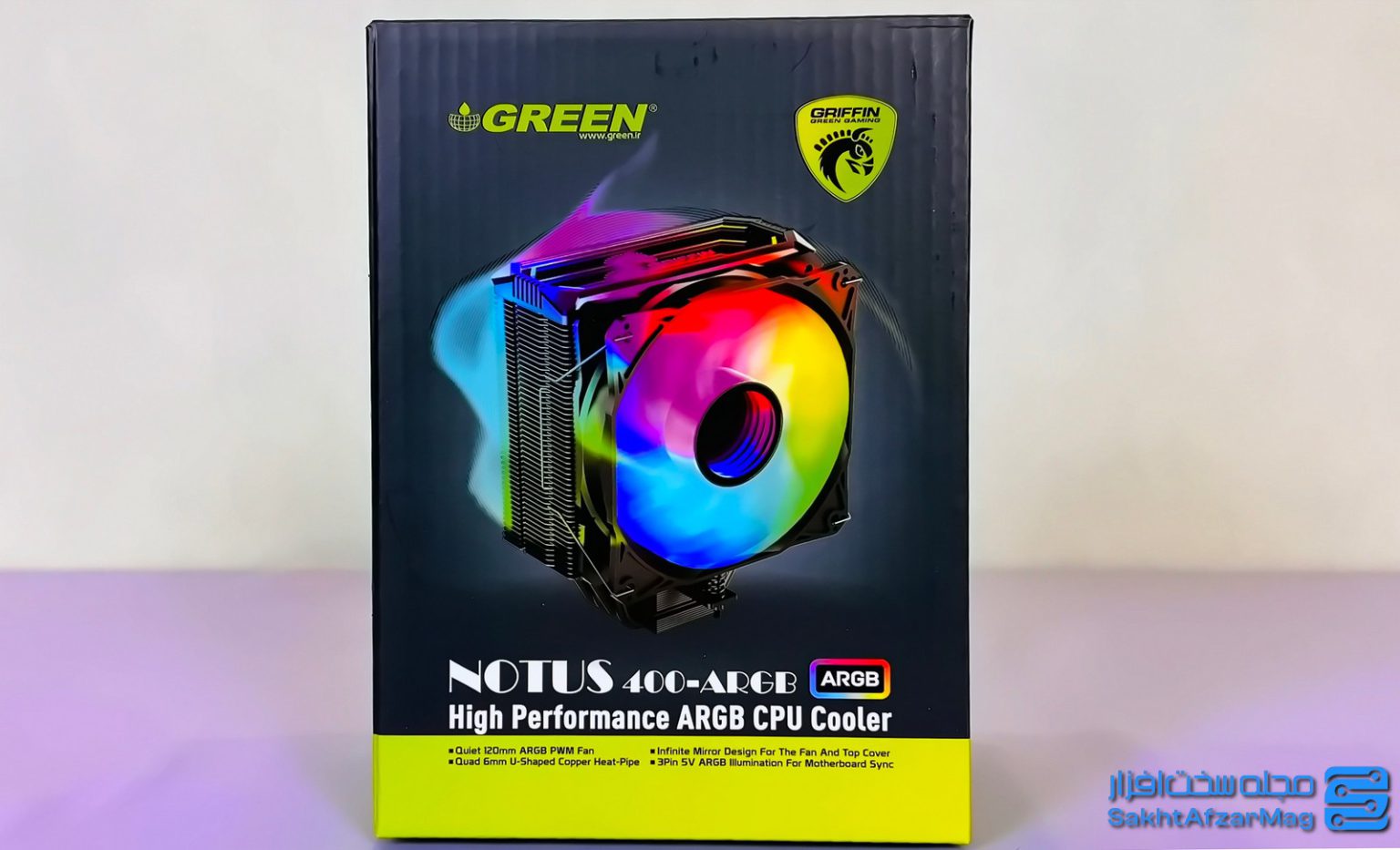 بررسی کولر گرین NOTUS 400-ARGB - سخت افزار مگ