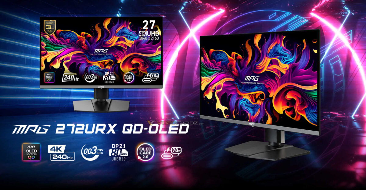 معرفی مانیتور MSI MPG 272URX: پنل 27 اینچی QD-OLED با وضوح 4K - سخت افزار مگ